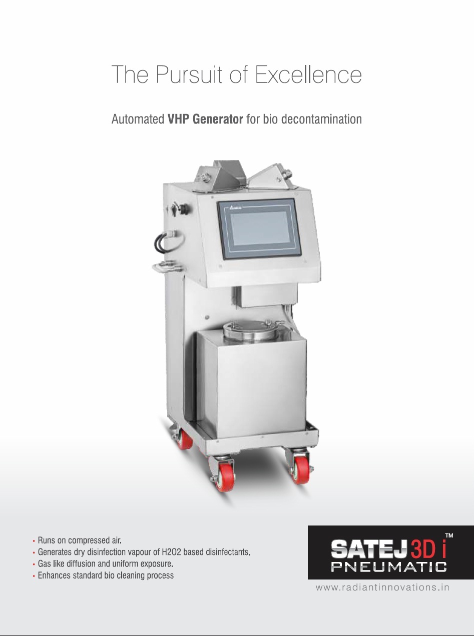 SATEJ 3D I Pneumatic: Automated VPHP (Vapor Phase Hydrogen... | CPHI Online